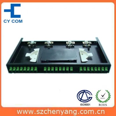 24-Port Rack Mount Fiber Optic Terminal Box | SC/FC/LC/ST Adapters